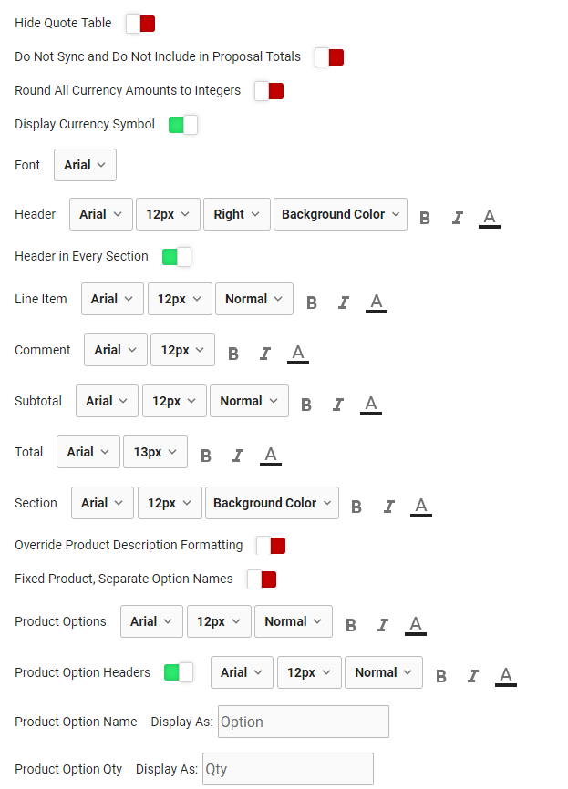 How to Create Quote Tables in Proposals – GleanQuote