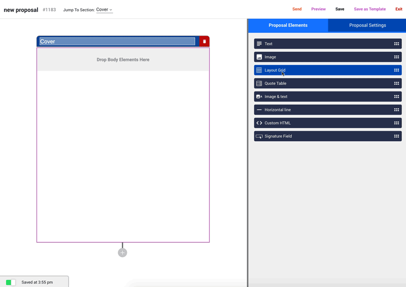 Proposal Elements – GleanQuote