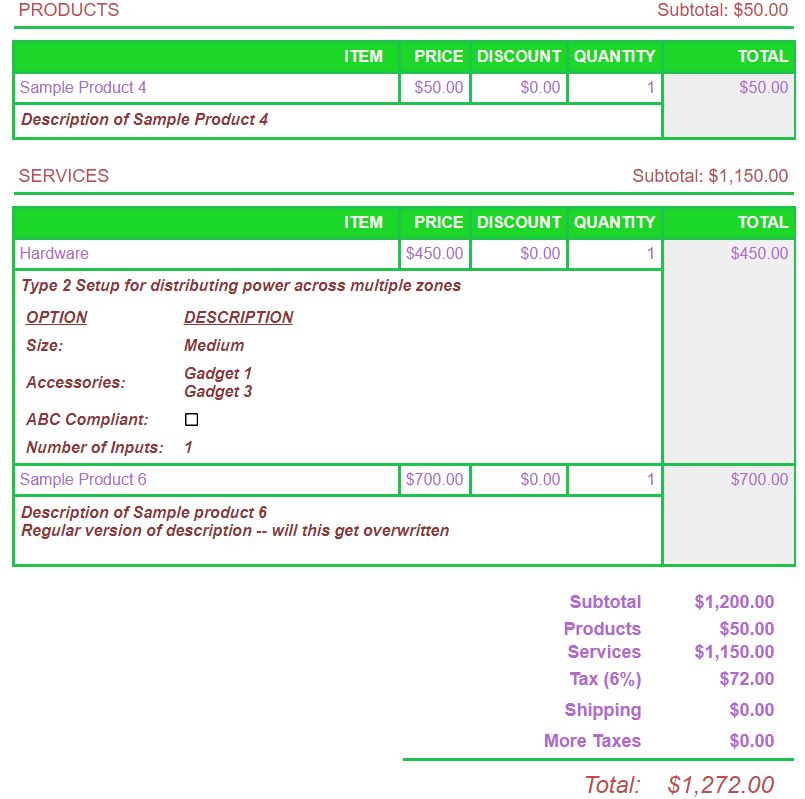 How to Create Quote Tables in Proposals – GleanQuote