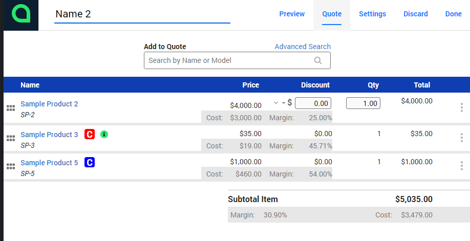 How to Create Quote Tables in Proposals – GleanQuote